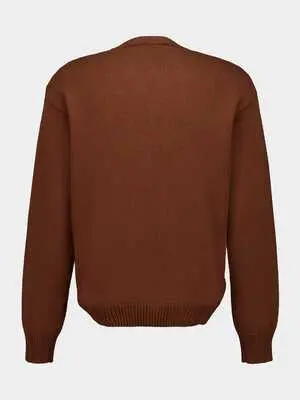 Marni Wool Logo Sweater - Brown