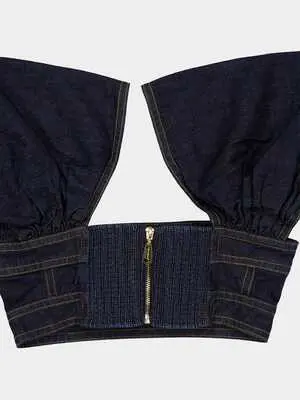 Zimmermann Rebellion Denim Bodice - Blue