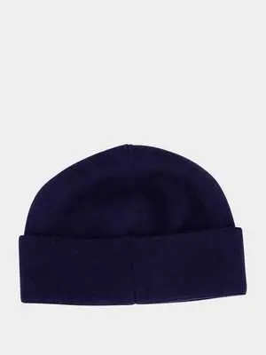 Valentino Garavani Embroidered Wool Beanie - Blue