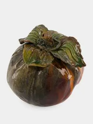 Studio Bongard Extra Large Ceramic Persimmon Sculpture - Orange