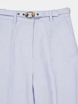 Zimmermann Pinstripe Linen Trousers
