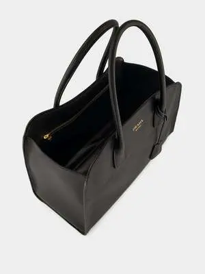 Prada Leather Tote Bag - Black