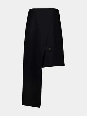 COURREGES Oblique Polywool Skirt