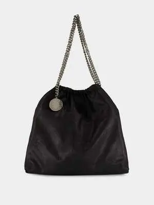 Stella McCartney Falabella Medium Drawstring Bag - Black