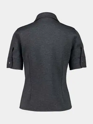 Gucci Wool-cotton Jersey Shirt - Grey