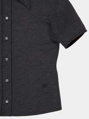 Gucci Wool-cotton Jersey Shirt - Grey