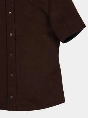 Gucci Wool Cotton Jersey Shirt - Brown
