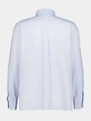 Saint Laurent Bleu Blanc Cassandre Oxford Shirt