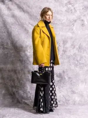 Gucci Wool Buttoned Coat - Yellow