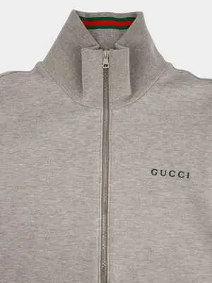 Gucci Mélange Cotton Zip Jacket