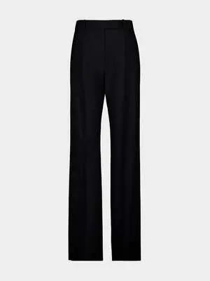 TOM FORD Wool Straight-leg Trousers - Black