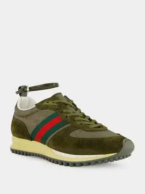 Gucci Re-motion Gg Nylon Trainers - Green