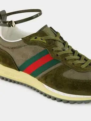 Gucci Re-motion Gg Nylon Trainers - Green