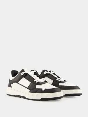 Valentino Garavani Freedots Calfskin Low-top Sneakers - Multicolour