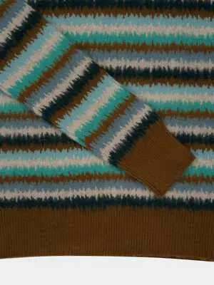 PIACENZA CASHMERE 1733 Multicolour Brushed Cashmere Crewneck Jumper