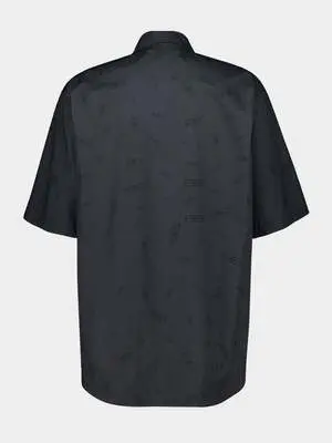 Balenciaga Dark Short-sleeve Cotton Shirt