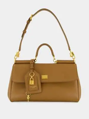 Dolce & Gabbana My Sicily Leather Handbag