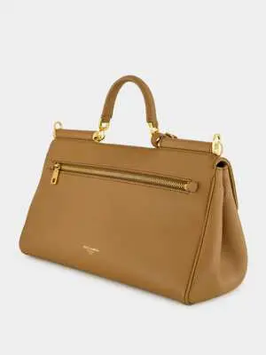 Dolce & Gabbana My Sicily Leather Handbag
