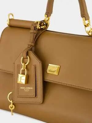 Dolce & Gabbana My Sicily Leather Handbag
