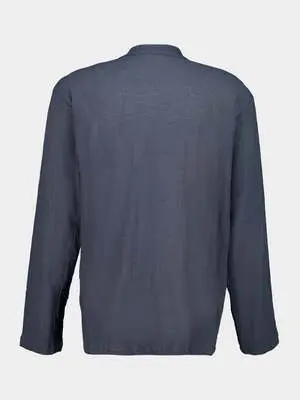 Spiritum Tulum Indigo Cotton Gauze Shirt With Buttons