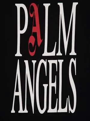 Palm Angels Black Flames Flag T-shirt