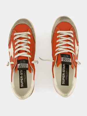 GOLDEN GOOSE Super Star Leather Sneakers - Orange