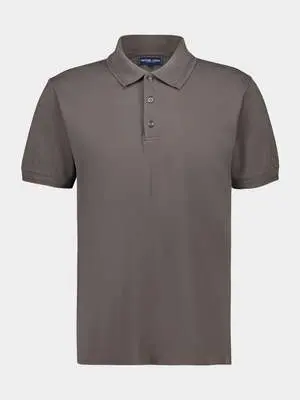 Frescobol Carioca Cedar Horacio Cotton Polo Shirt - Grey