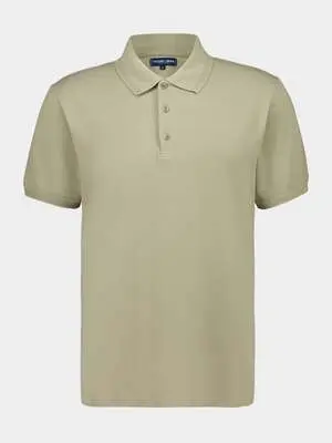 Frescobol Carioca Khaki Horacio Cotton Polo Shirt - Green
