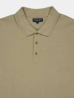 Frescobol Carioca Khaki Horacio Cotton Polo Shirt - Green
