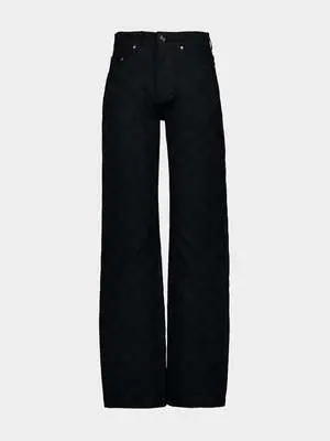 Casablanca Straight Fit Monogram Denim Jeans