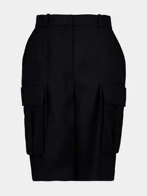 Balmain Wool Cargo Bermuda Shorts
