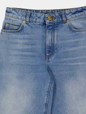 Balmain Straight-leg Faded Denim Jeans