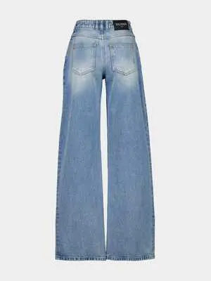 Balmain Straight-leg Faded Denim Jeans