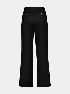 Casablanca Wide-leg Virgin Wool Trousers