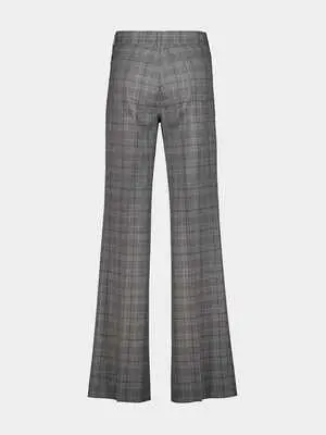 Amiri Check Boot Cut Pants - Grey
