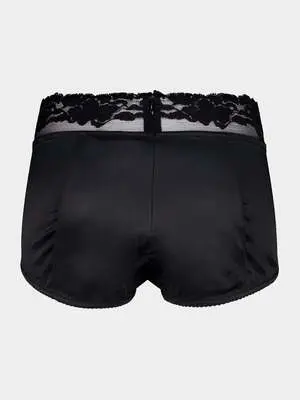 Dolce & Gabbana Satin And Lace High-waisted Briefs