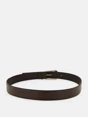 Gucci Leather Belt With Buckle - Brown