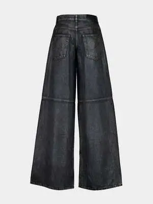 Stella McCartney Aged Waxed Straight-leg Jeans