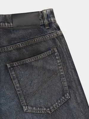 Stella McCartney Aged Waxed Straight-leg Jeans