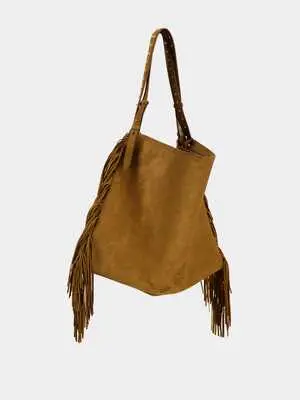 CHRISTIAN LOUBOUTIN Rhea Baggy Tote Fringe Bag