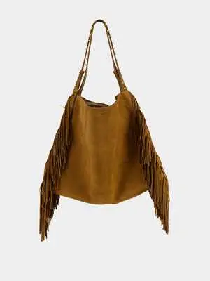 CHRISTIAN LOUBOUTIN Rhea Baggy Tote Fringe Bag