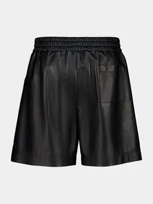 Gucci Bonded Leather Jersey Shorts