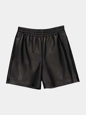 Gucci Bonded Leather Jersey Shorts