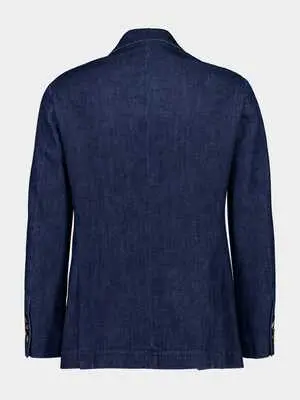 Brunello Cucinelli Medium Denim Deconstructed Blazer