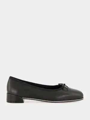 CHRISTIAN LOUBOUTIN Sweetie Strass Nappa Ballerinas - Black