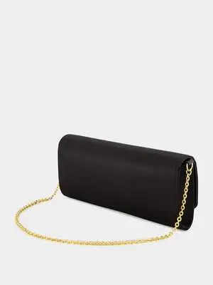 Gucci Silk Satin Clutch With Horsebit