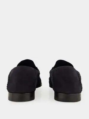 Gucci Nabuk Leather Horsebit Moccasins