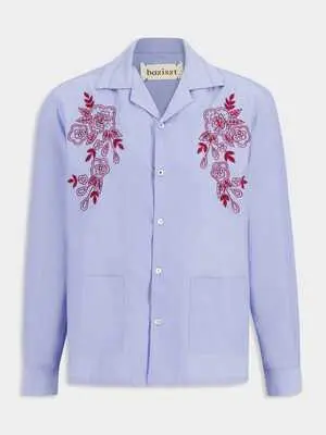 BAZISZT Soft Light Celeste Shirt - Blue