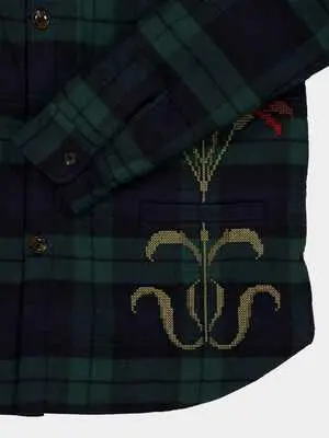 BAZISZT Masin Cotton Shirt Jacket - Multicolour