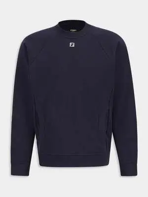 Fendi Cotton Ff Metal Logo Sweater